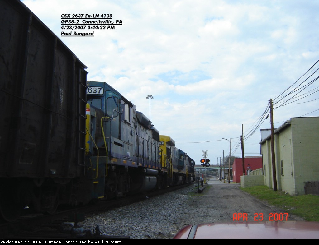CSX 2637 Ex-LN 4130 AP38-2 April 23, 2007